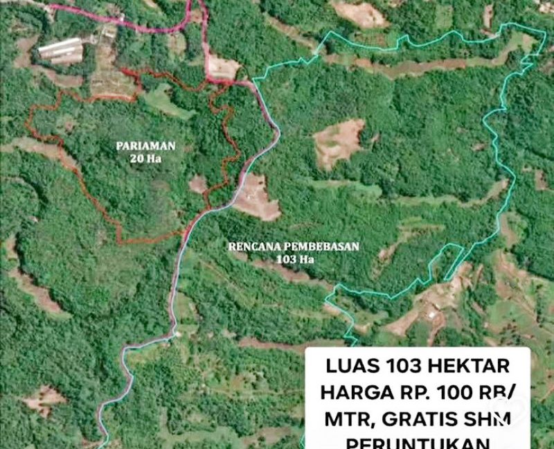 Jual Tanah 103 Hektar di Jasinga Bogor Dekat Jalan Propinsi, Alun-Alun ...